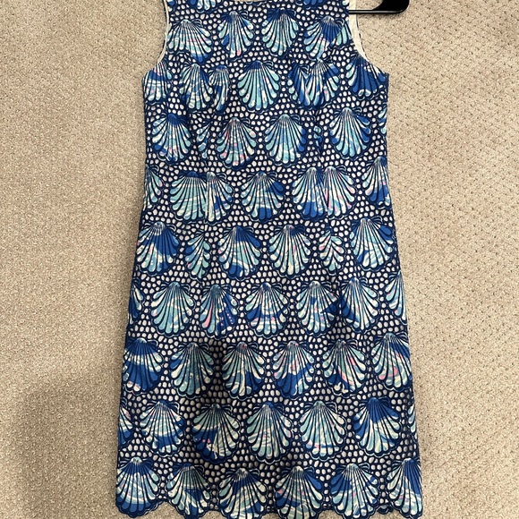 Lilly Pulitzer | Dresses | Lilly Pulitzer Shift Dress Blue And White ...